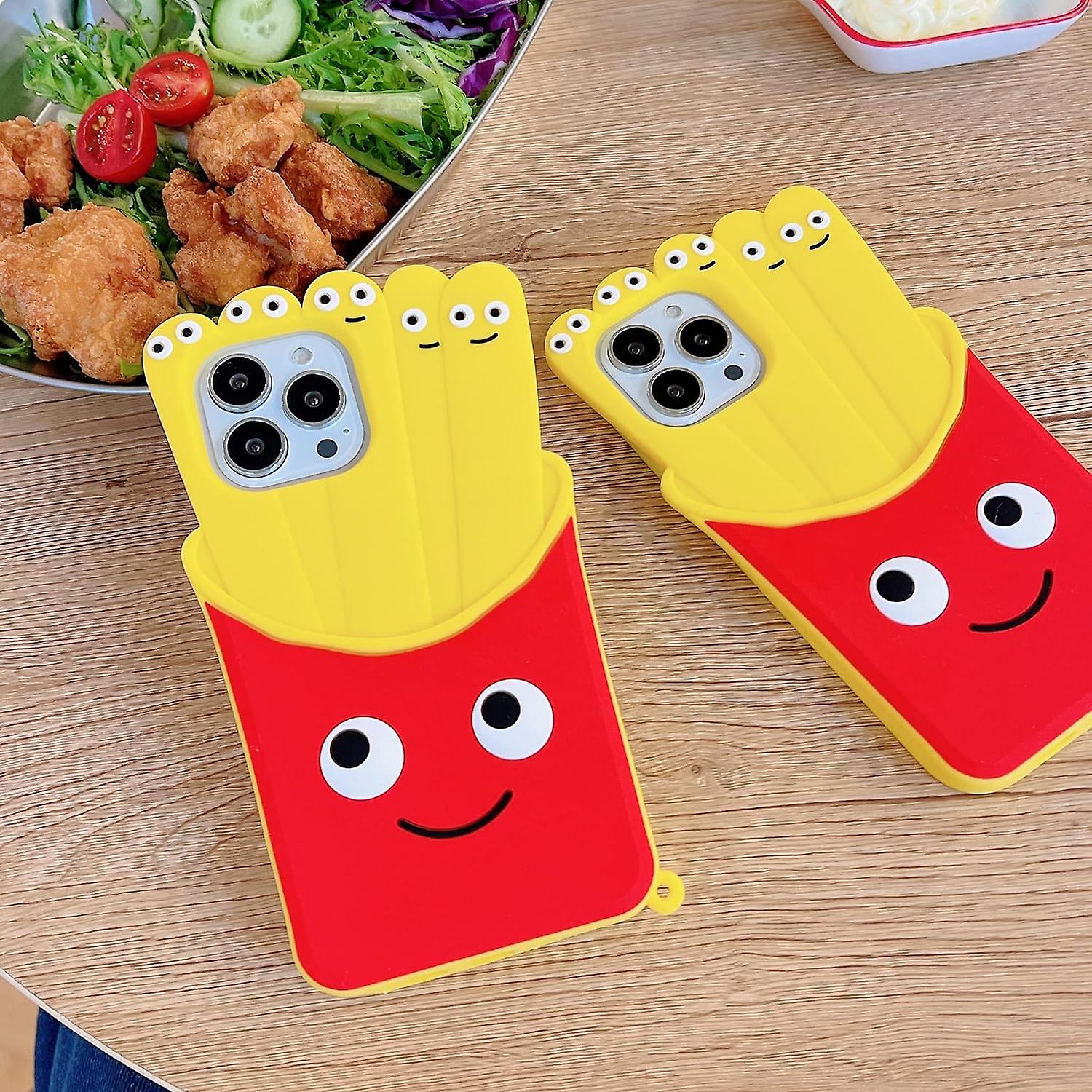 3D Cute French Fries Case for iPhone 13 Pro Max,3D Cute Cartoon Kawaii ...