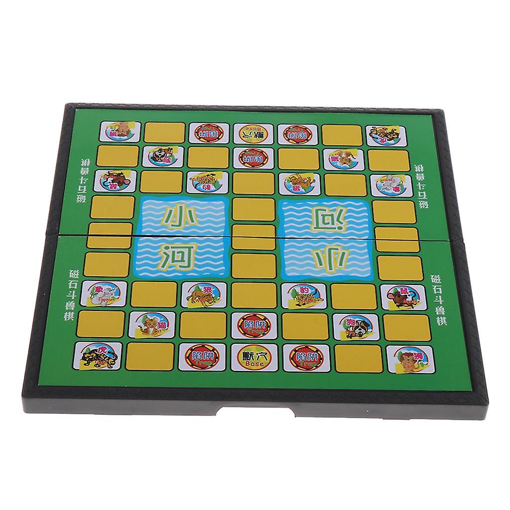 Magnetic Jungle Animal Chess Board Game Folding Chessboard Kid Game Toy ...