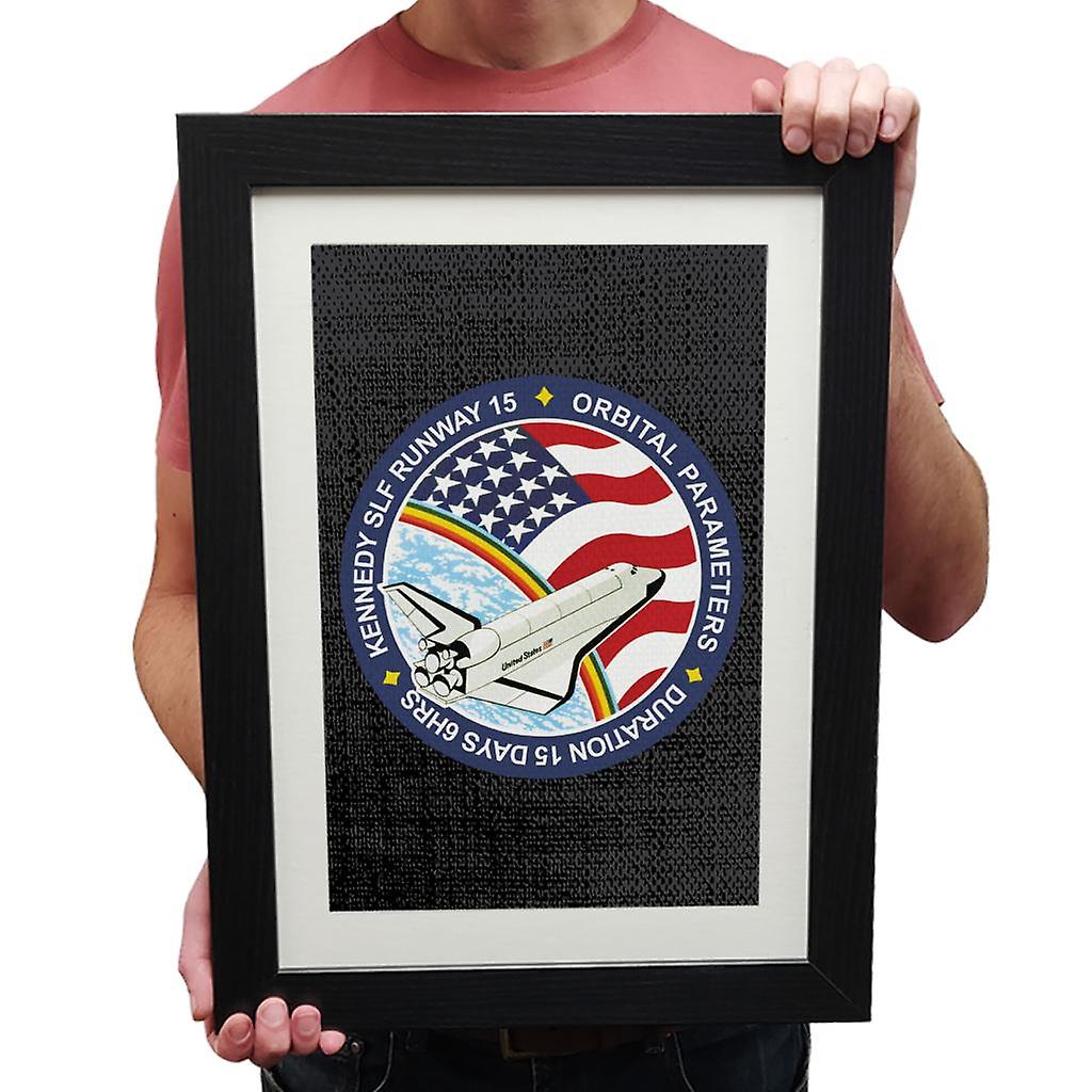 NASA STS 61B Space Shuttle Atlantis Mission Patch Framed Print | Fruugo UK
