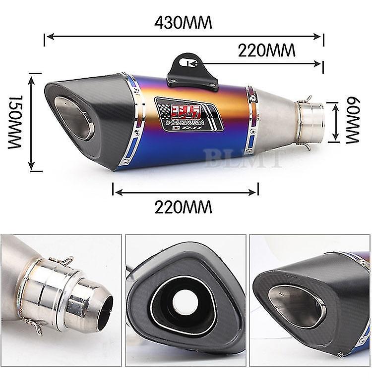 Universal 51mm 60mm motorcycle exhaust with Db killer Yoshimura R11 ...