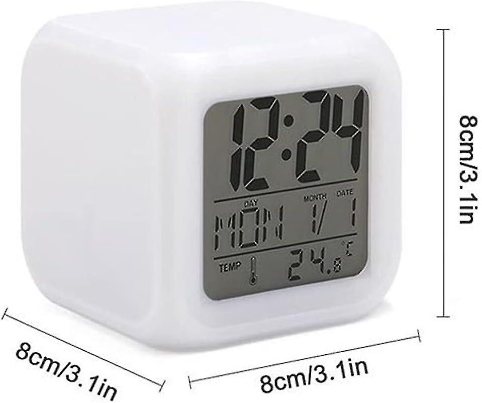 Anime Colorful Alarm Clock Demon Slayer, Electronic Cartoon Square ...