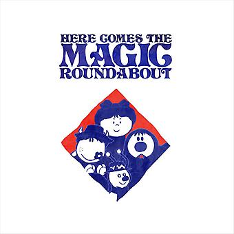 The Magic Roundabout Retro Blue Tone Diamond Men's Vest | Fruugo US