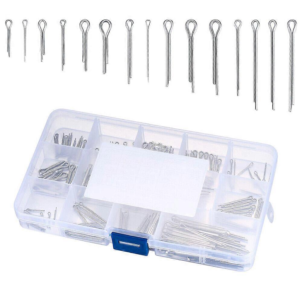 Stainless Steel Locking Pins Assortment Set 150pcs Straight Split Pins ...