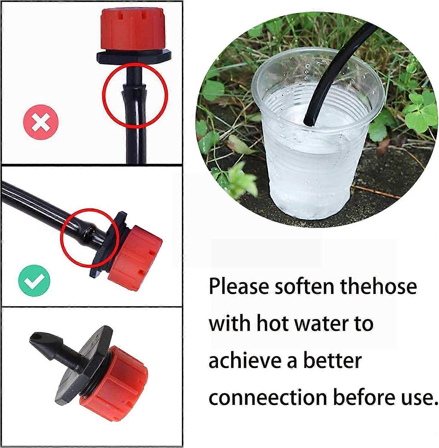 200 Pcs Adjustable Irrigation Dripper Nozzle, 360 Degree Adjustable ...