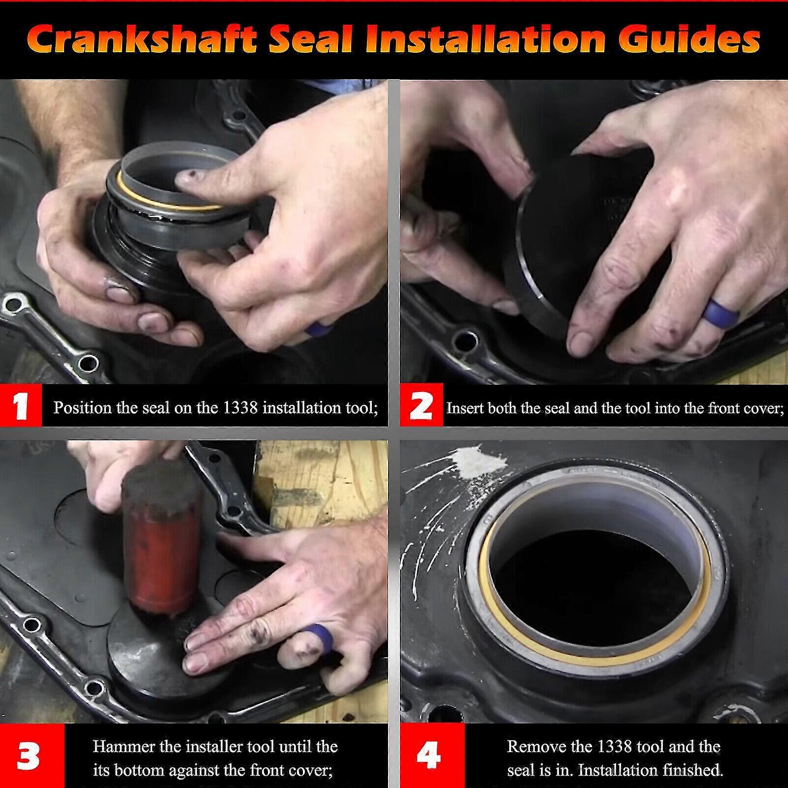 Verktyg för montering av vevaxeltätning till framkåpa 1338 och ...