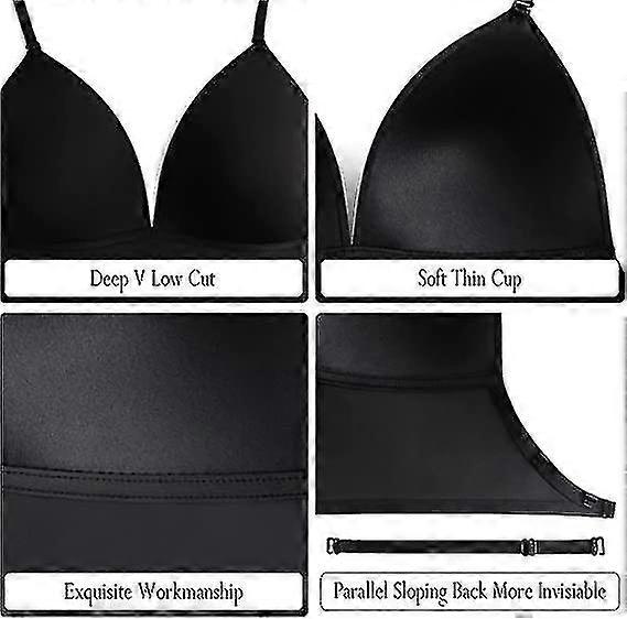 Low Back Bras For Women - Seamless Wire Free Bralette Backless Bras ...