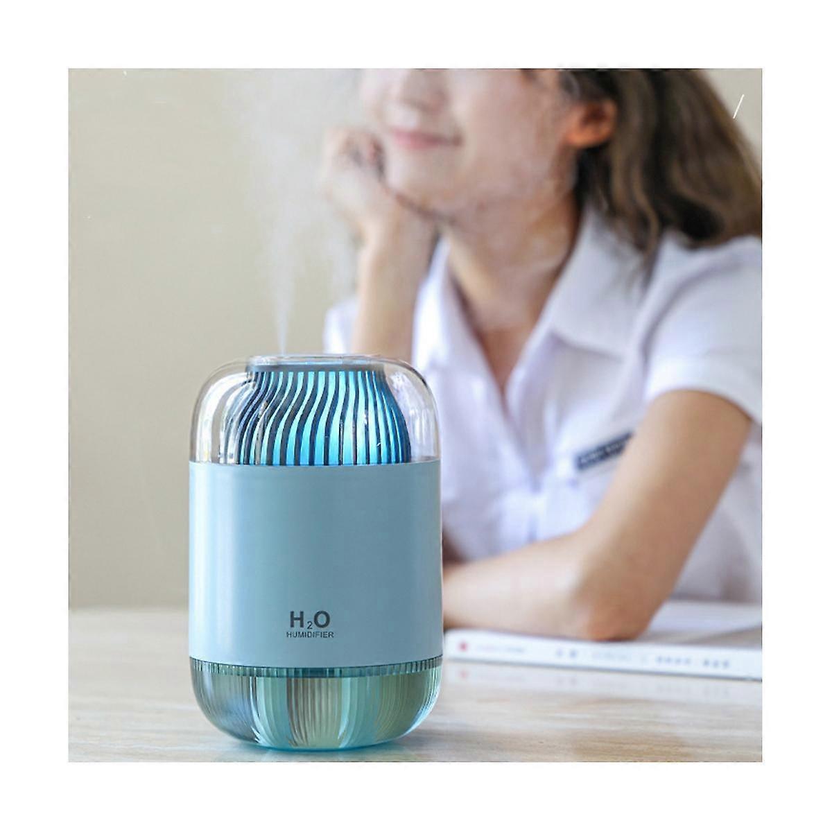 Humidifier 1000ML Rechargeable Double Spray Humidifiers with Night ...