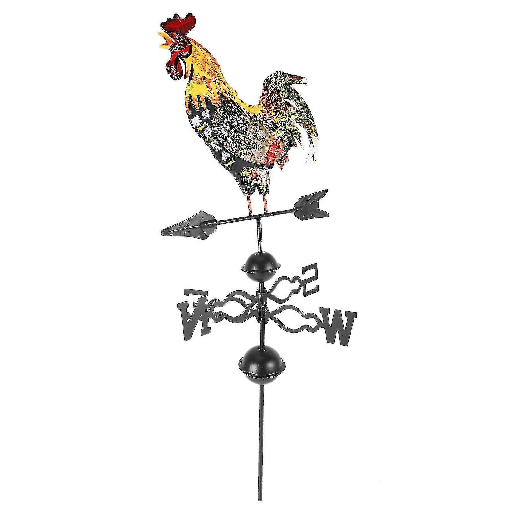 Metal Weather Vane With Rooster Ornament Wind Vane Weather Vain For ...