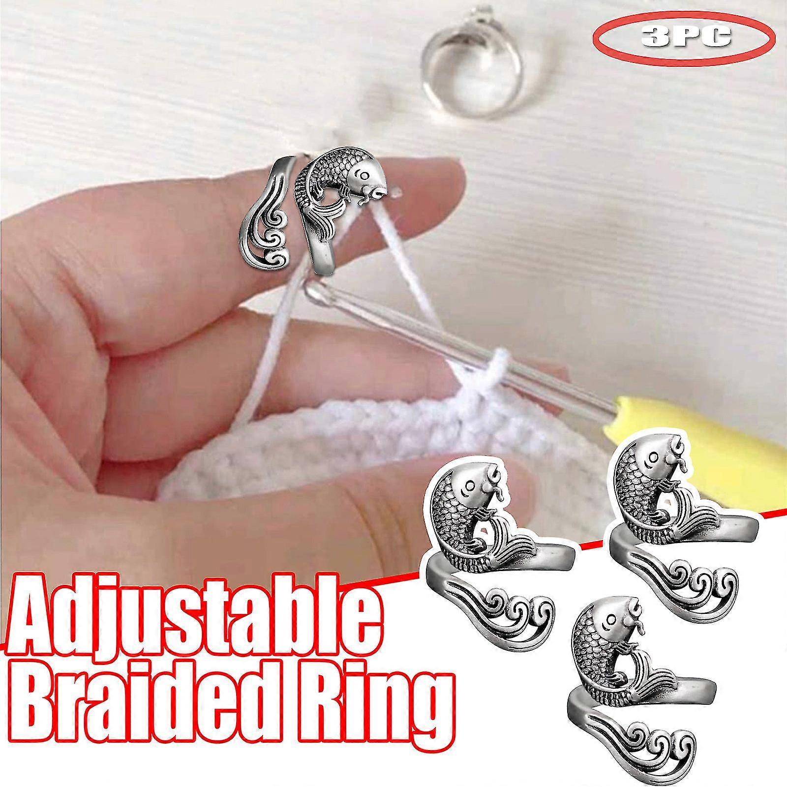 Adjustable Knitting Loop Crochet Loop Knitting Accessories Knitting Ring | Fruugo DK