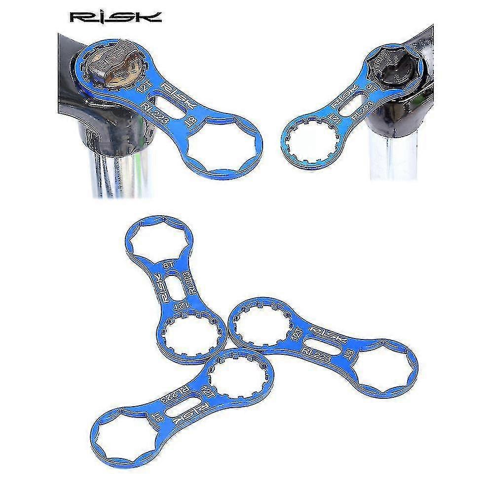 Risk Mountain Rode Bike Removal Wrench Bicycle Front Fork Spanner Aluminum Alloy Repair Tools ...