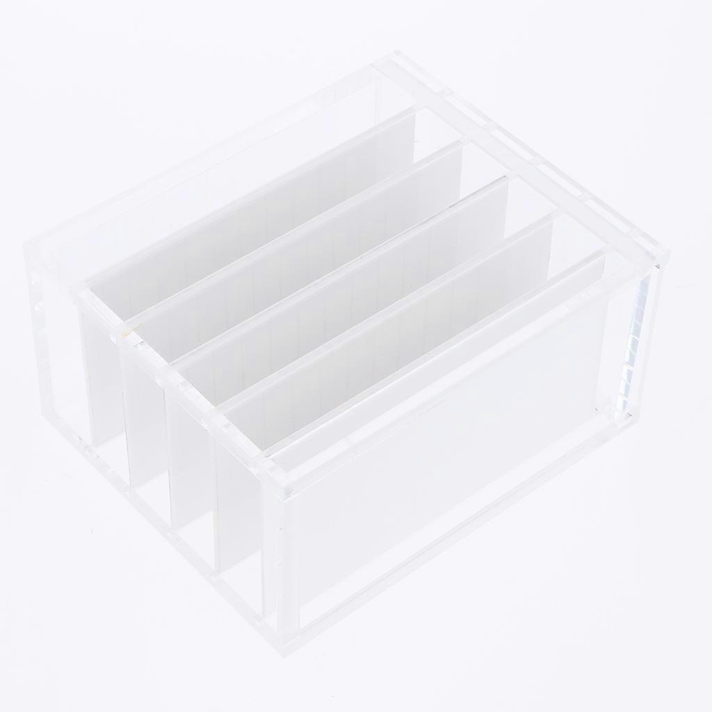 2pcs Clear Acrylic False Eyelash Organizer 5 Compartments Eyelash ...