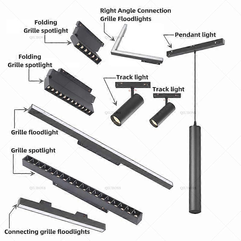 20 Type Magnetic Track Light Any Link And Conductive Module Various ...