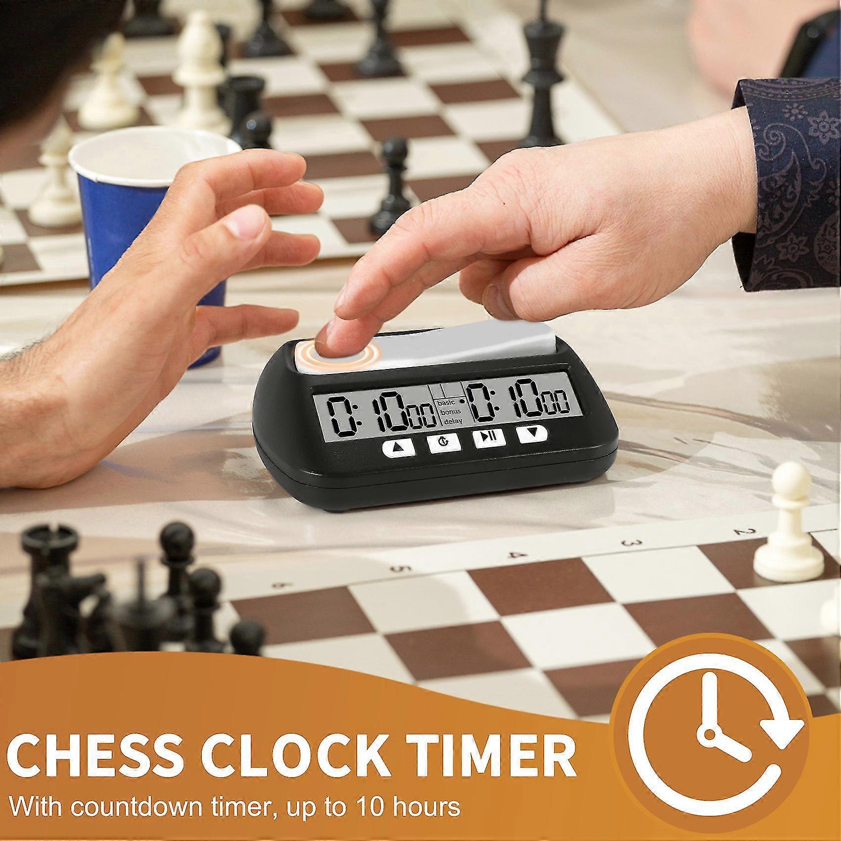 Chess Clock, Digital Chess Timer Game Timer, 3-in-1 Multipurpose Portable Professional Clock ...