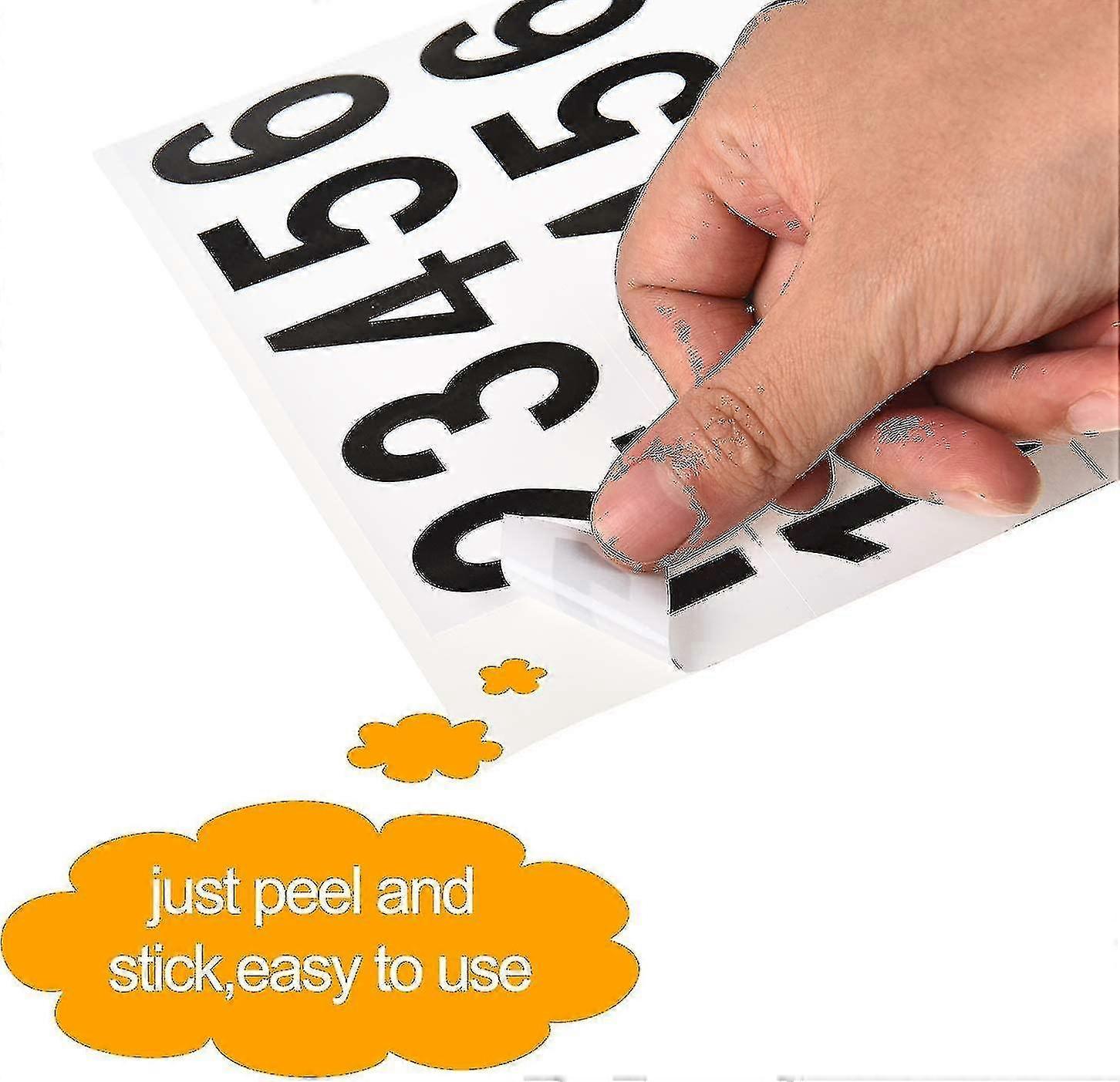 10 Sheets 240 Pcs Numbers Stickers Mailbox Numbers Self Adhesive Vinyl ...