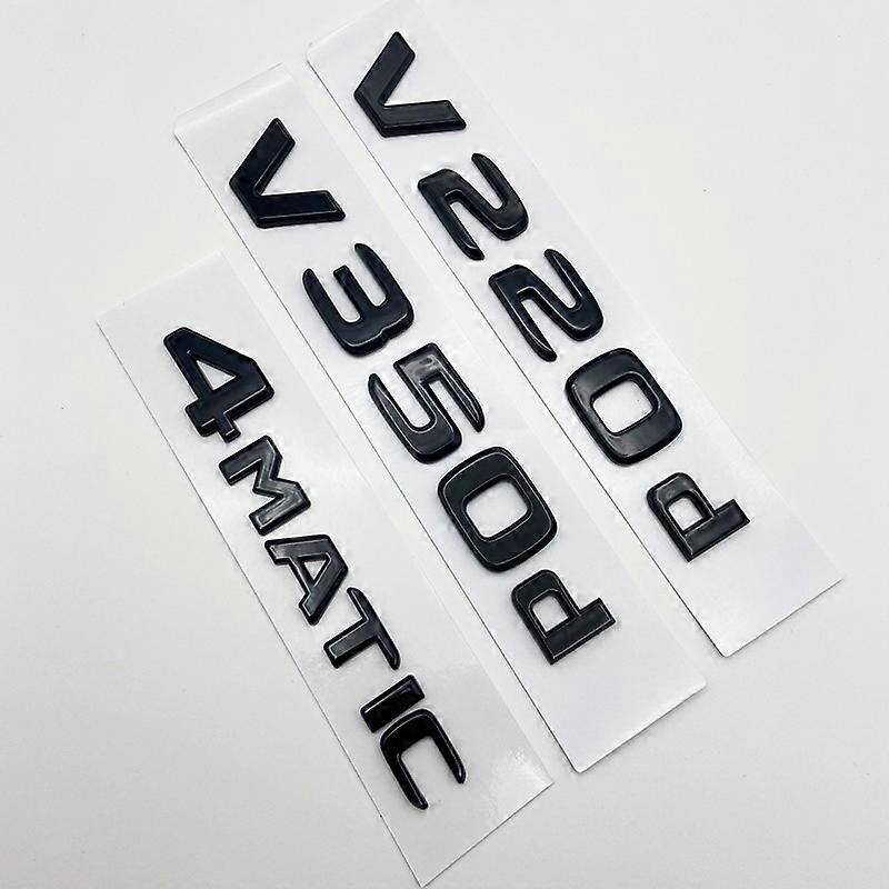 3D Letters V250d V300d NIGHT EDITION ABS Emblem for Mercedes Benz V ...