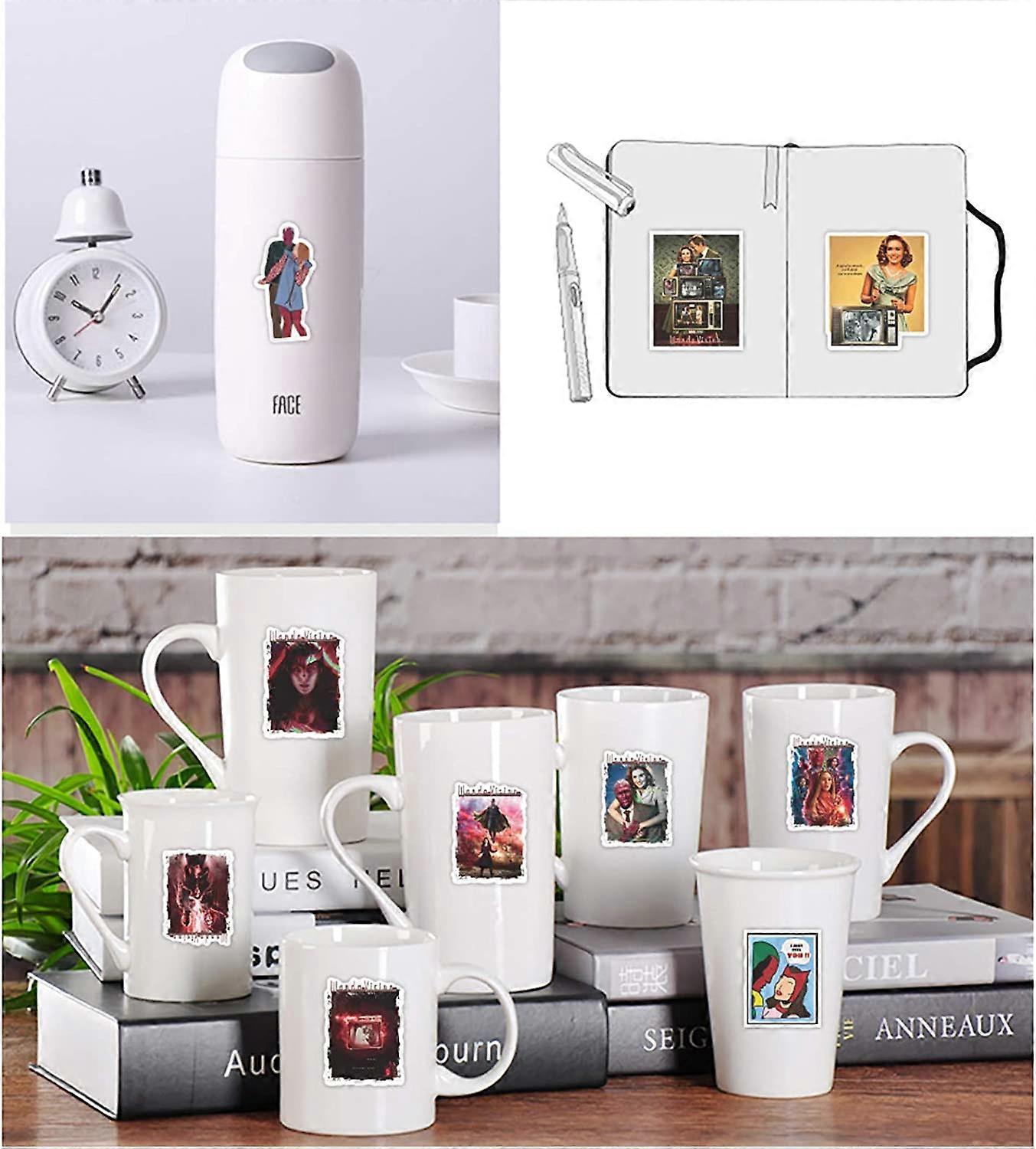 Wanda Vision Stickers for Water Bottle 50pcs, Cool Teen Waterproof ...