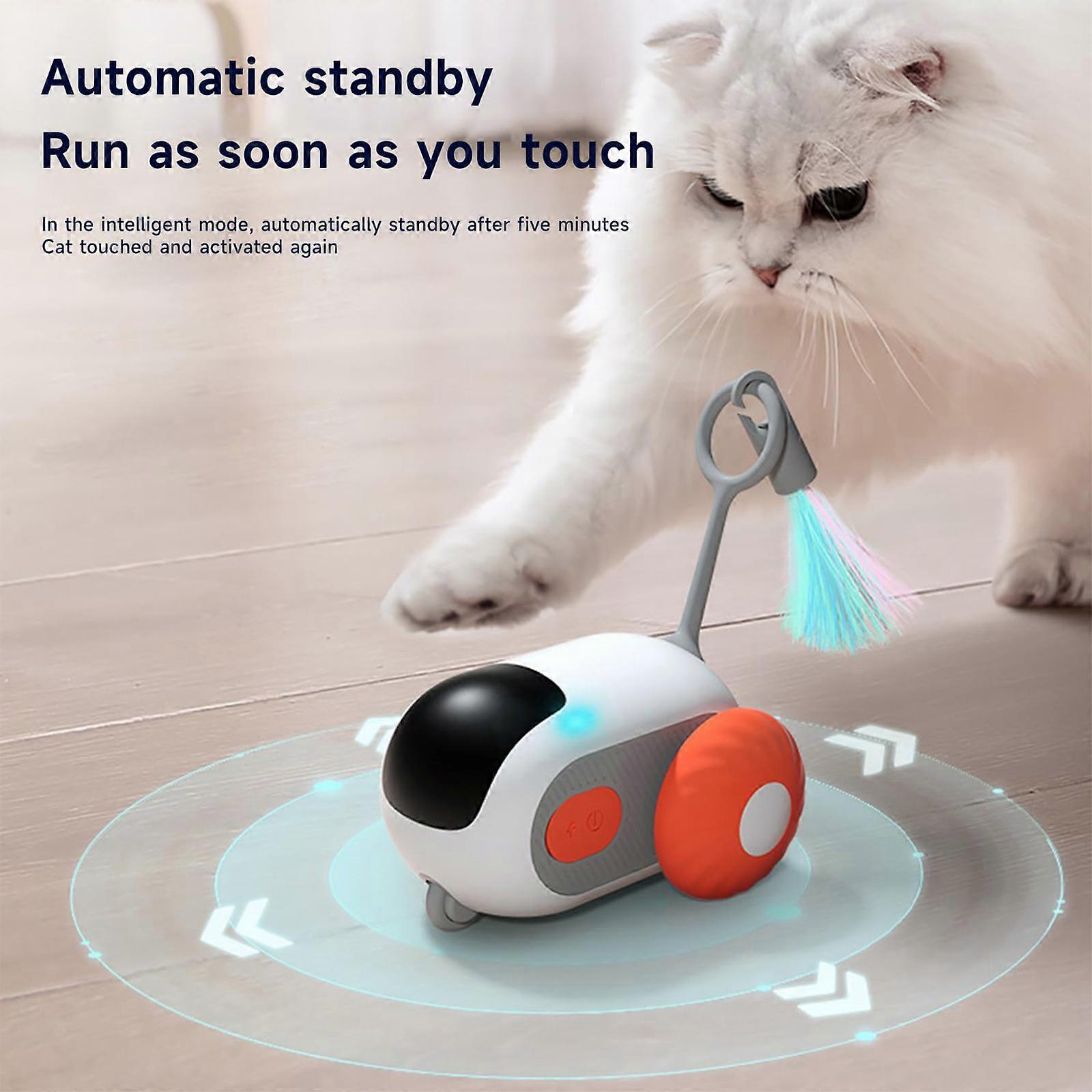 Interactive Gravity Sports Car Remote Control Electric Cat Toy Tease ...