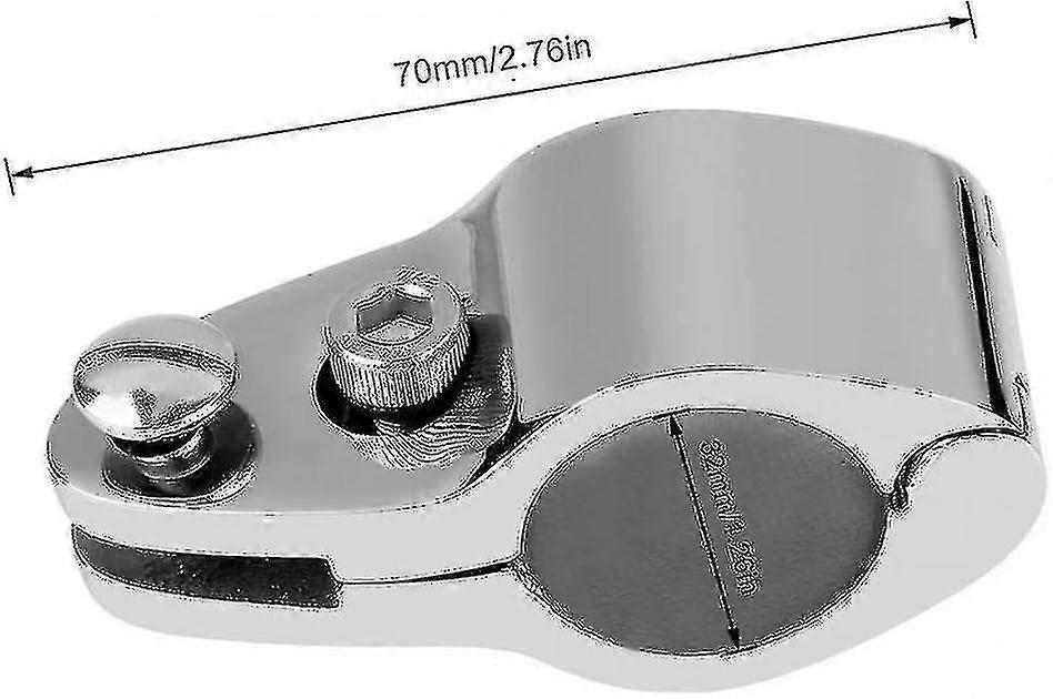 2 Pieces 316 Stainless Steel Marine Pipe Clamps Boat Top Hinge Claw ...