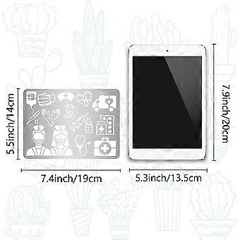 Nurse Metal Stencils Medical Themed Nurse's Day Syringe Thermometer ...