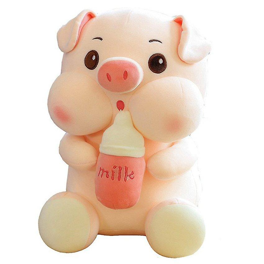 Cute newborn bottle pig doll plush toy pig doll child big pillow plush ...