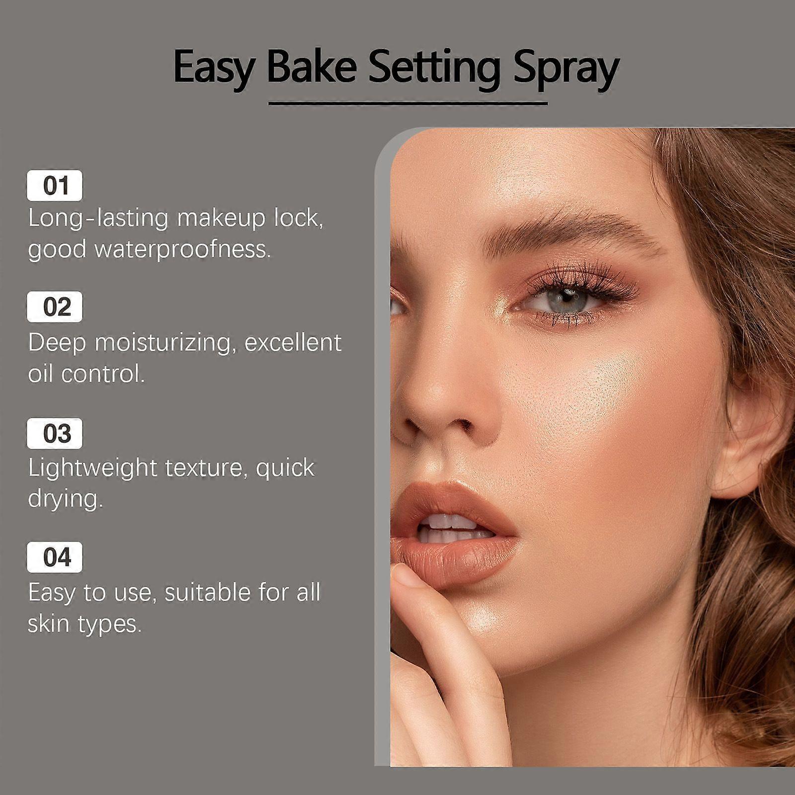 Easy Bake Setting Spray, Makeup Setting Spray Multi-Effect Moisture ...