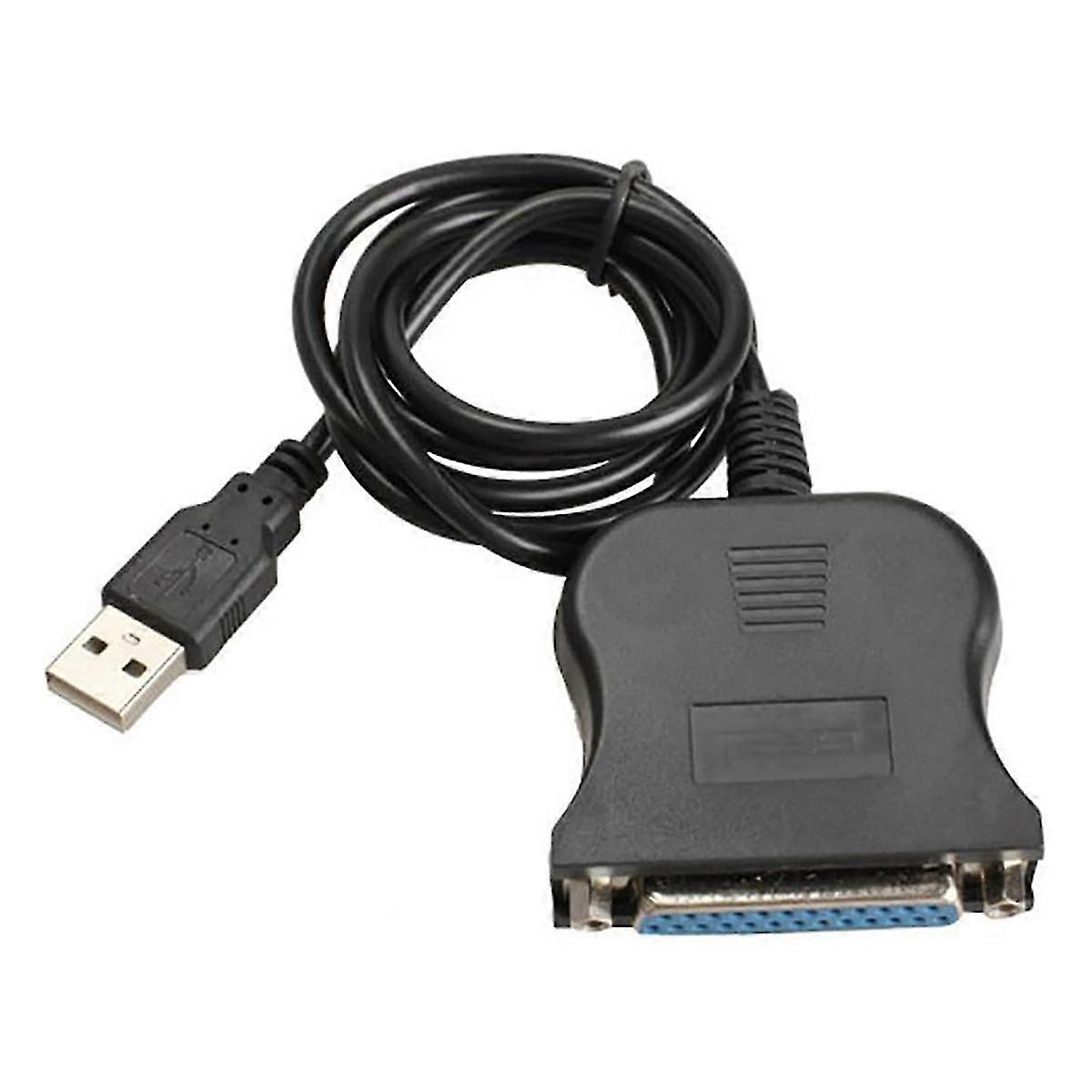 USB to 25 Pinhole Parallel Cable DB25 Interface IEEE 1284 Printer USB2 ...