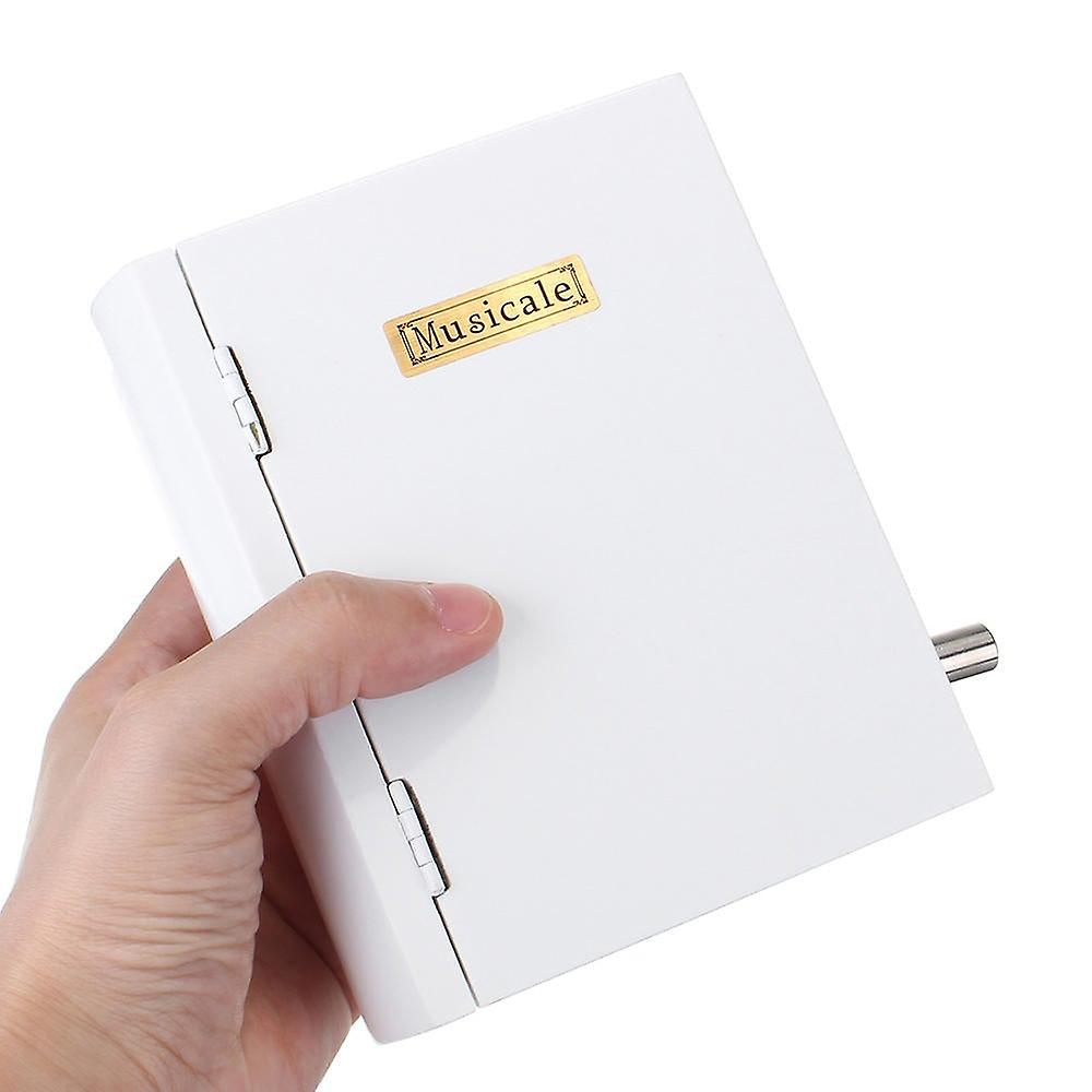 15 Tone diy hand cranked books type music box with hole puncher and ...