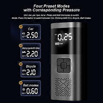 Mini Car Tire Inflator Portable Air Compressor Rechargeable Wireless ...