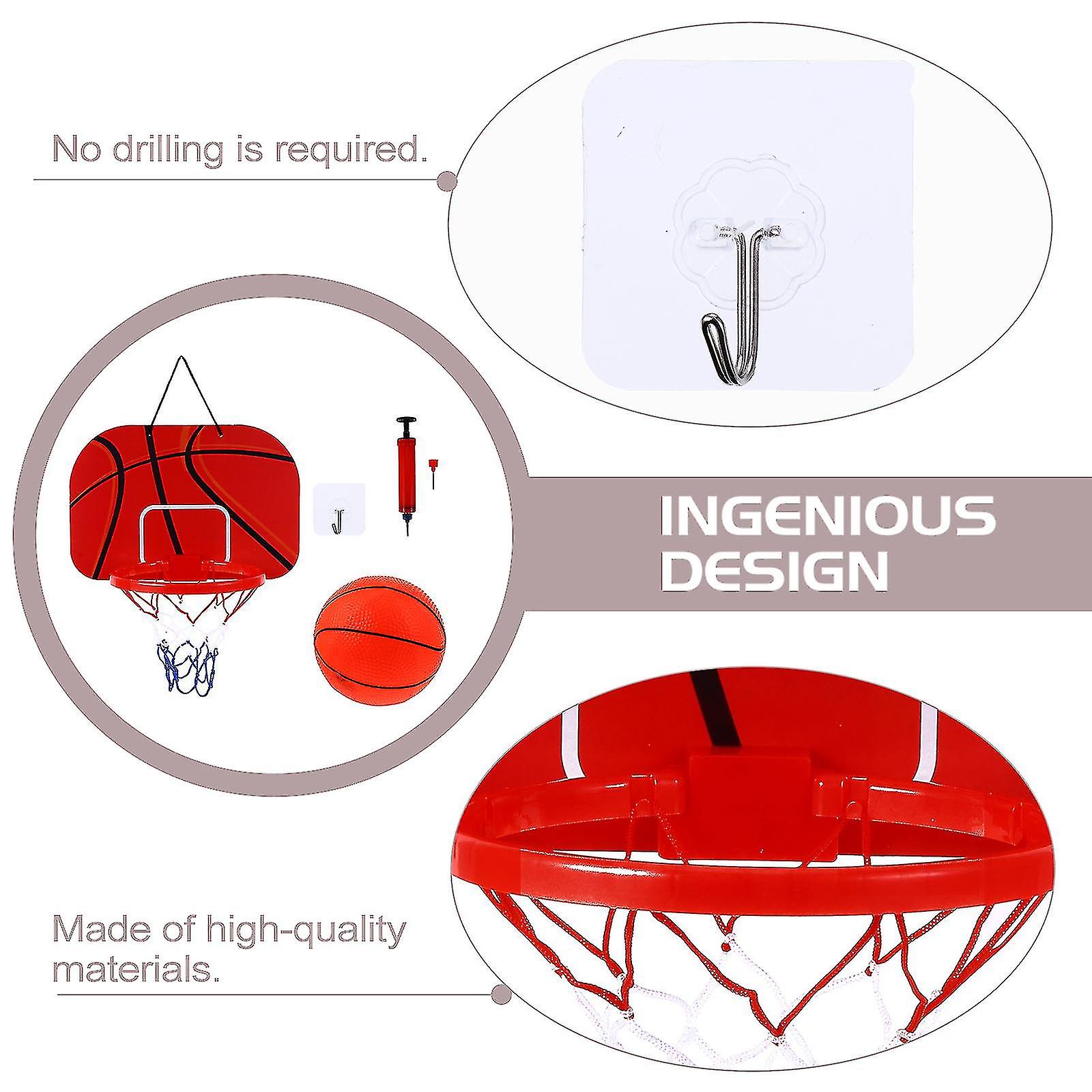 1 Set Hanging Basketball Hoop Set With Mini Basketball For Home Office ...