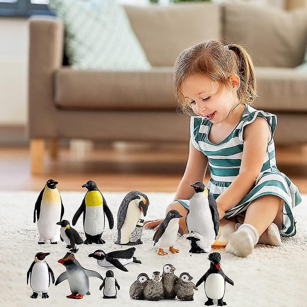 Mini Sea Creatures Figures 9 Pcs Ocean Animal Figures Set Penguin Toy ...