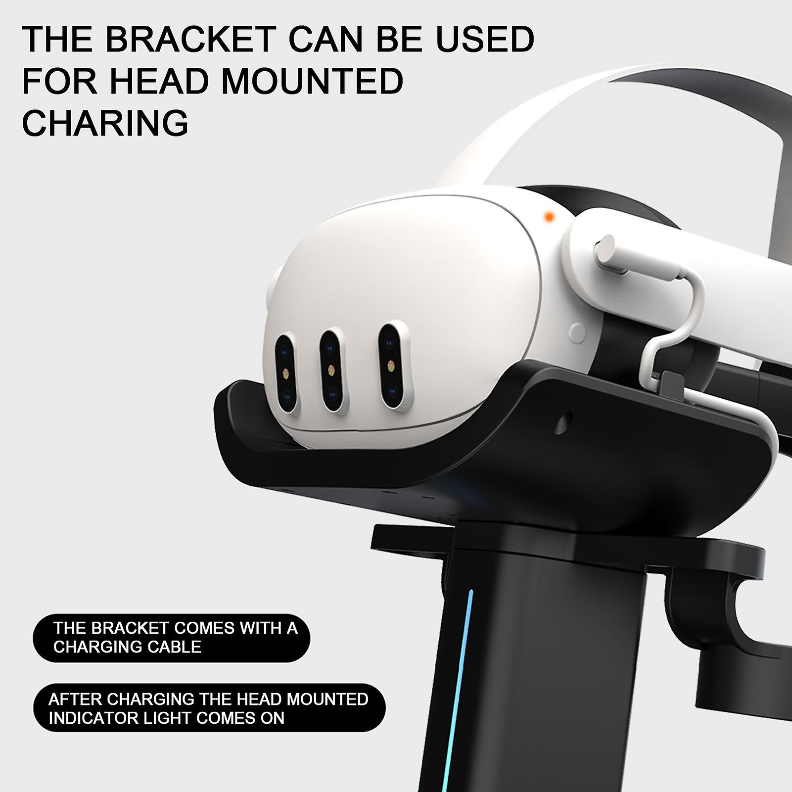 RGB VR Headset Charging Stand Storage Rack High Stability Non-Slip ...