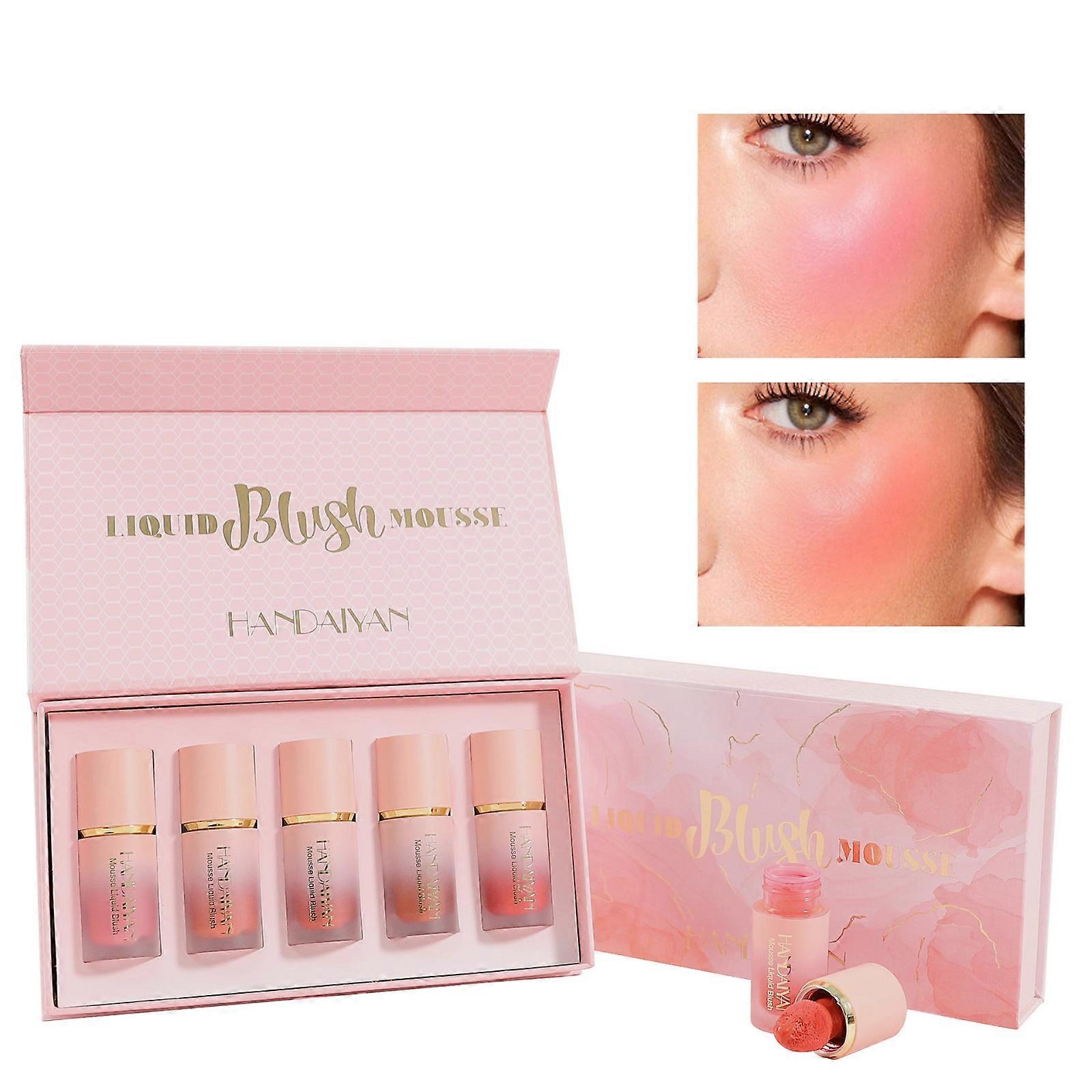 Liquid Blush Mousse, Mousse Liquid Blush, 5 Colors Liquid Blush Set ...