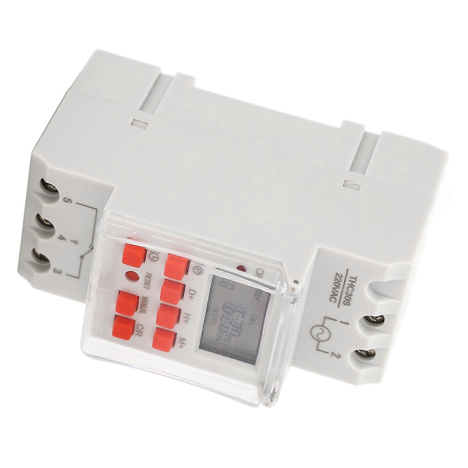 Digital Timer Switch 1 Second Timing 168 Hour 20 On Off LCD Display ...