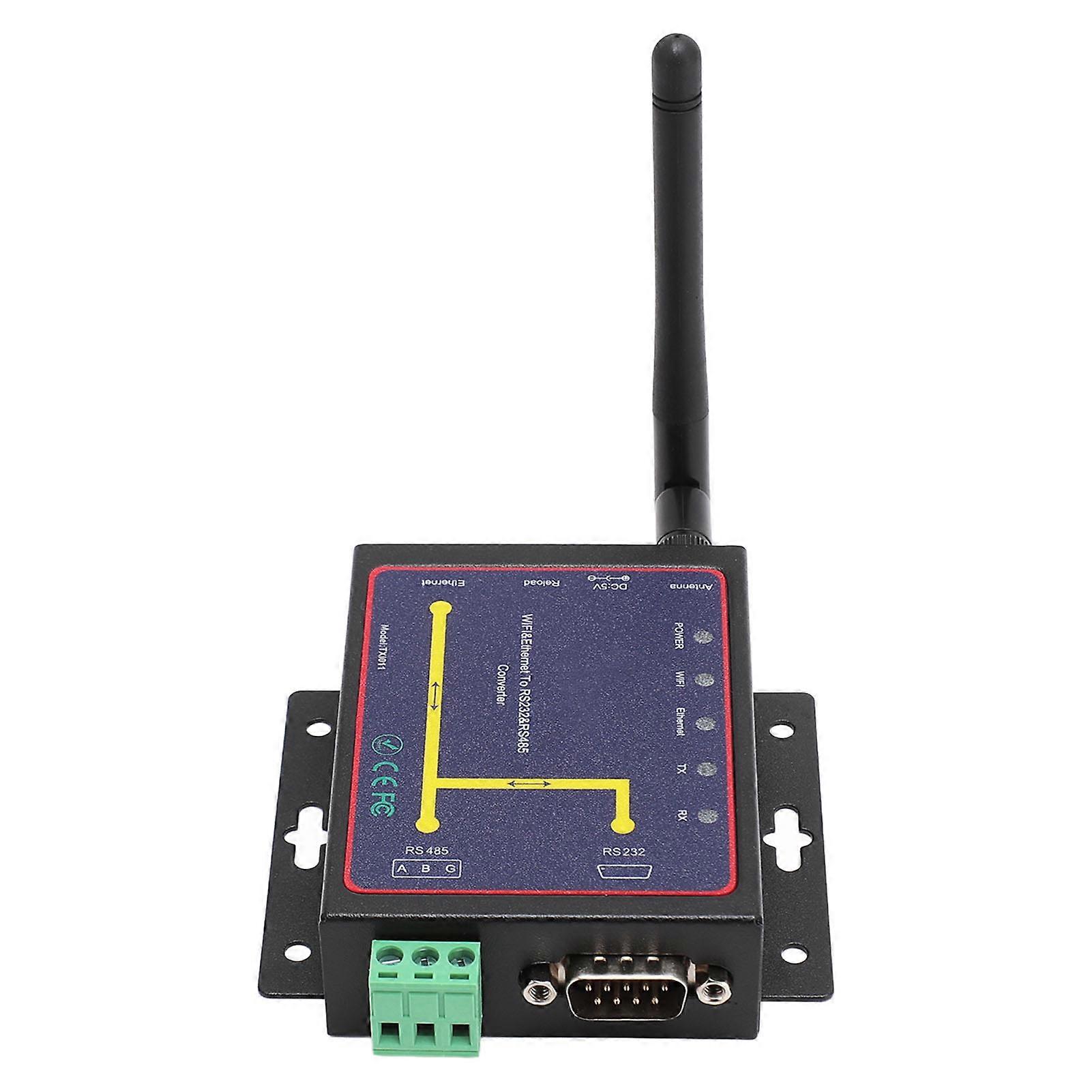 Serial Device Server Converter RJ45 Ethernet WiFi to RS232 RS485 Duplex ...