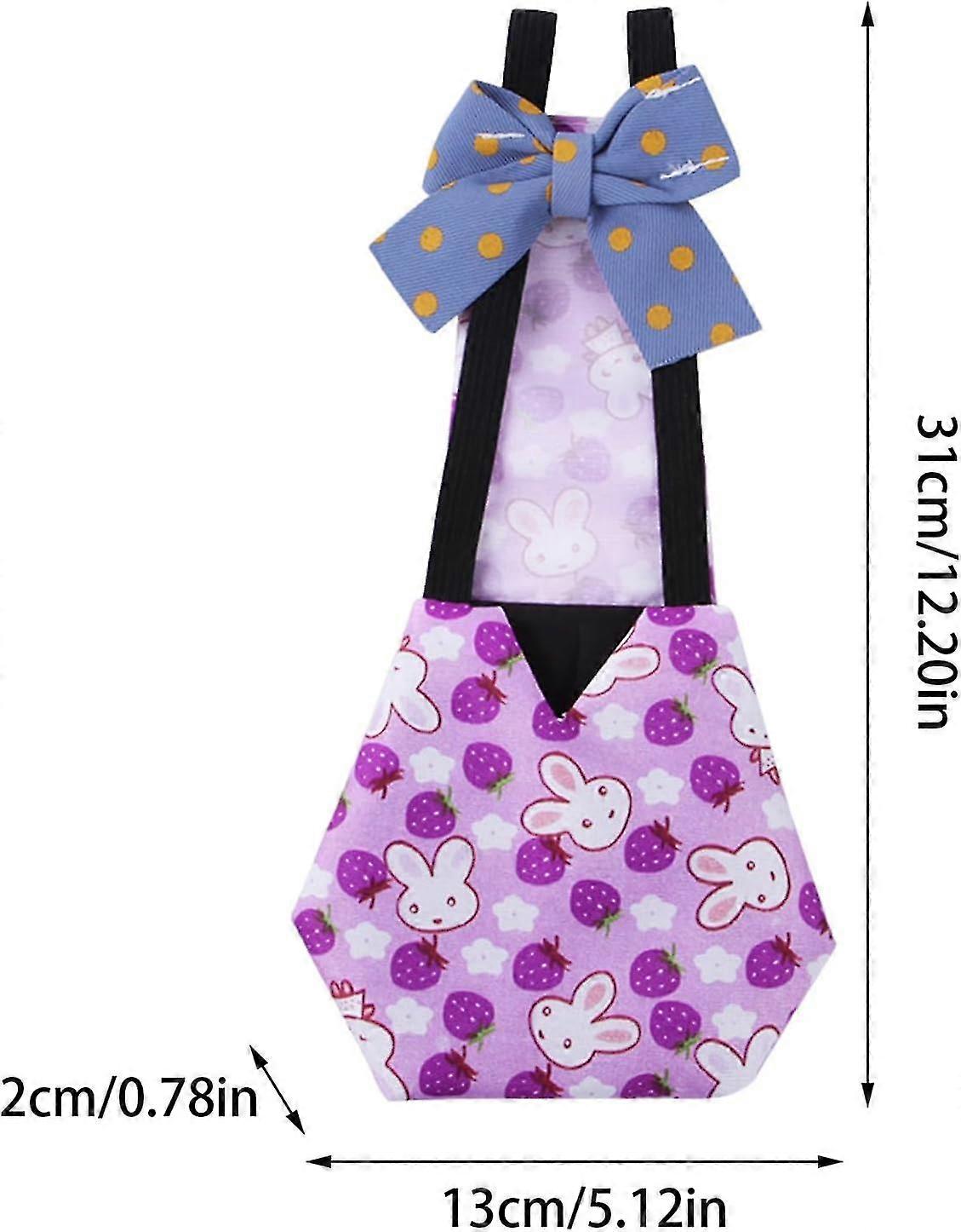 Bunny Diapers, Reusable Pet Chicken Diapers with Bow Tie, Washable Pet ...
