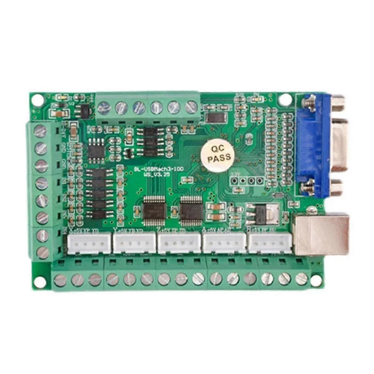 Mach3 V3.25 Usb 5 Axis Breakout Board Driver Motion Card Controller For ...