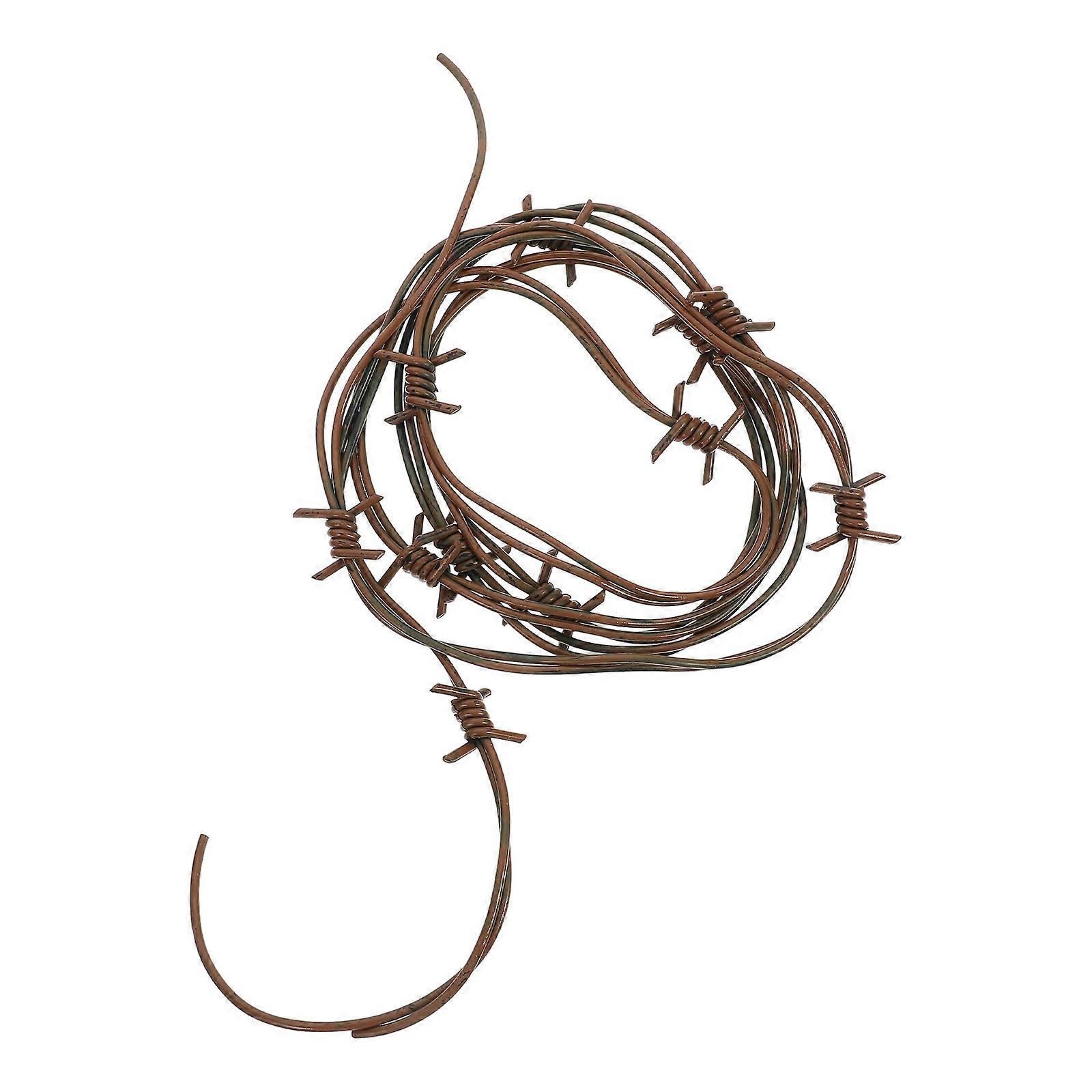 Fake Rusted Barbed Wire Decoration Halloween Party Background Layout ...