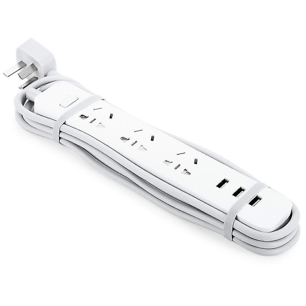 Power outlets sockets smart power strip for fast charging with 3 usb 3 ...