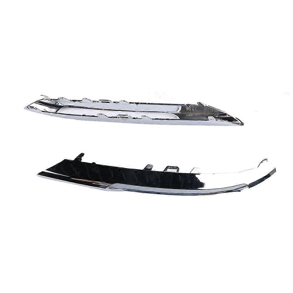 2Pcs Front Bumper Fog Light Grille Chrome Trim Molding Left Right for ...