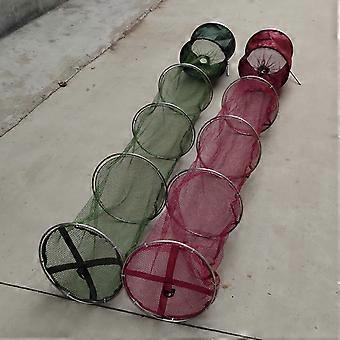 Collapsible Fishing Traps Nets Stainless Steel Ring Folding Fish Cage ...