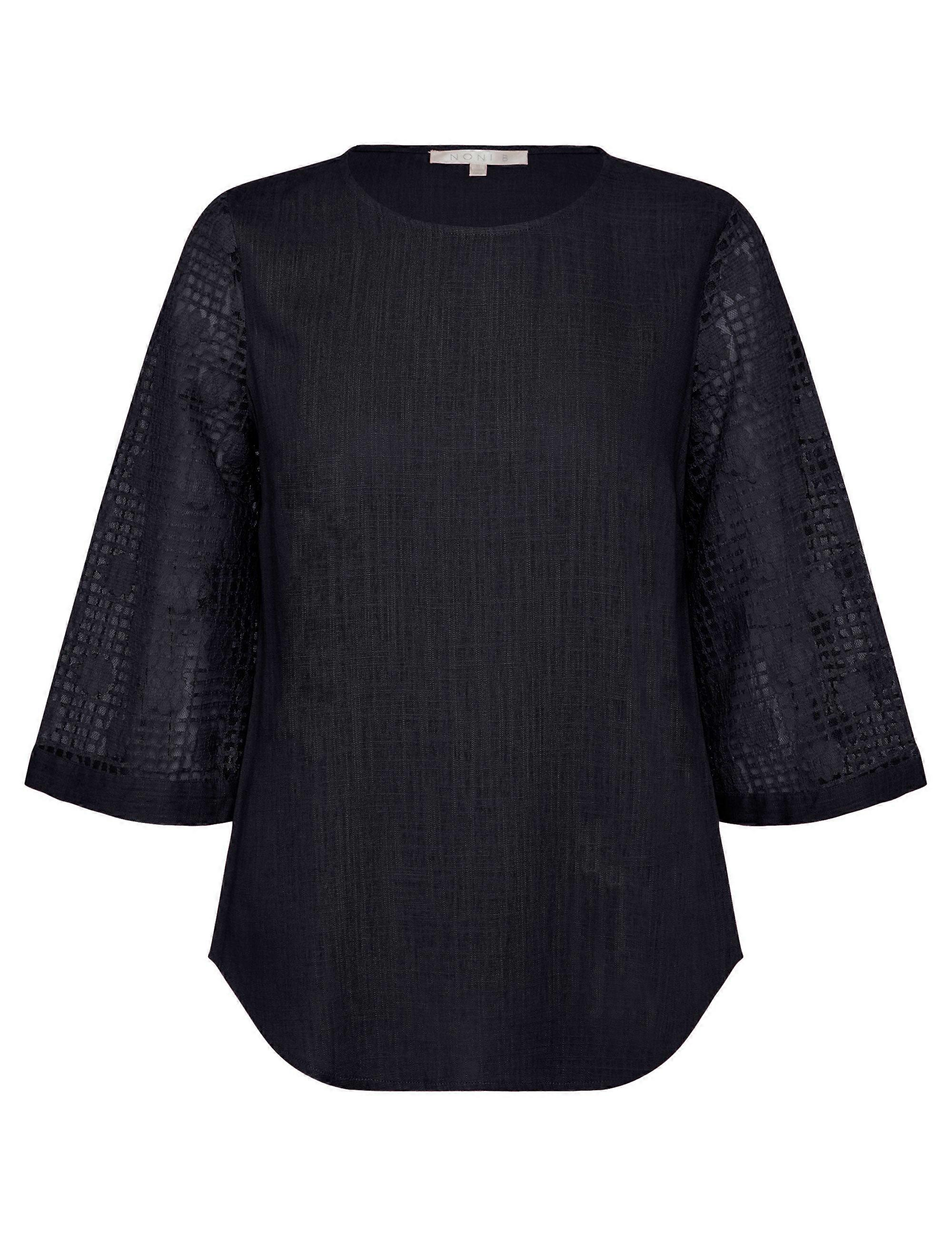 Noni B - Womens Summer Tops - Blue Blouse / Shirt - Linen - Smart ...