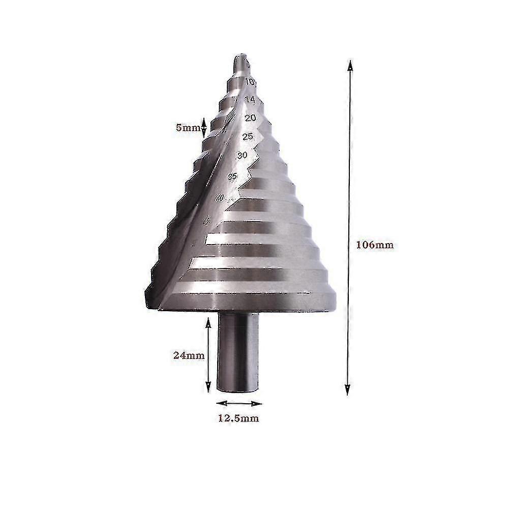 6-60mm Hss Step Drill Bit Spiral Conical Slot Countersink 12 Steps ...