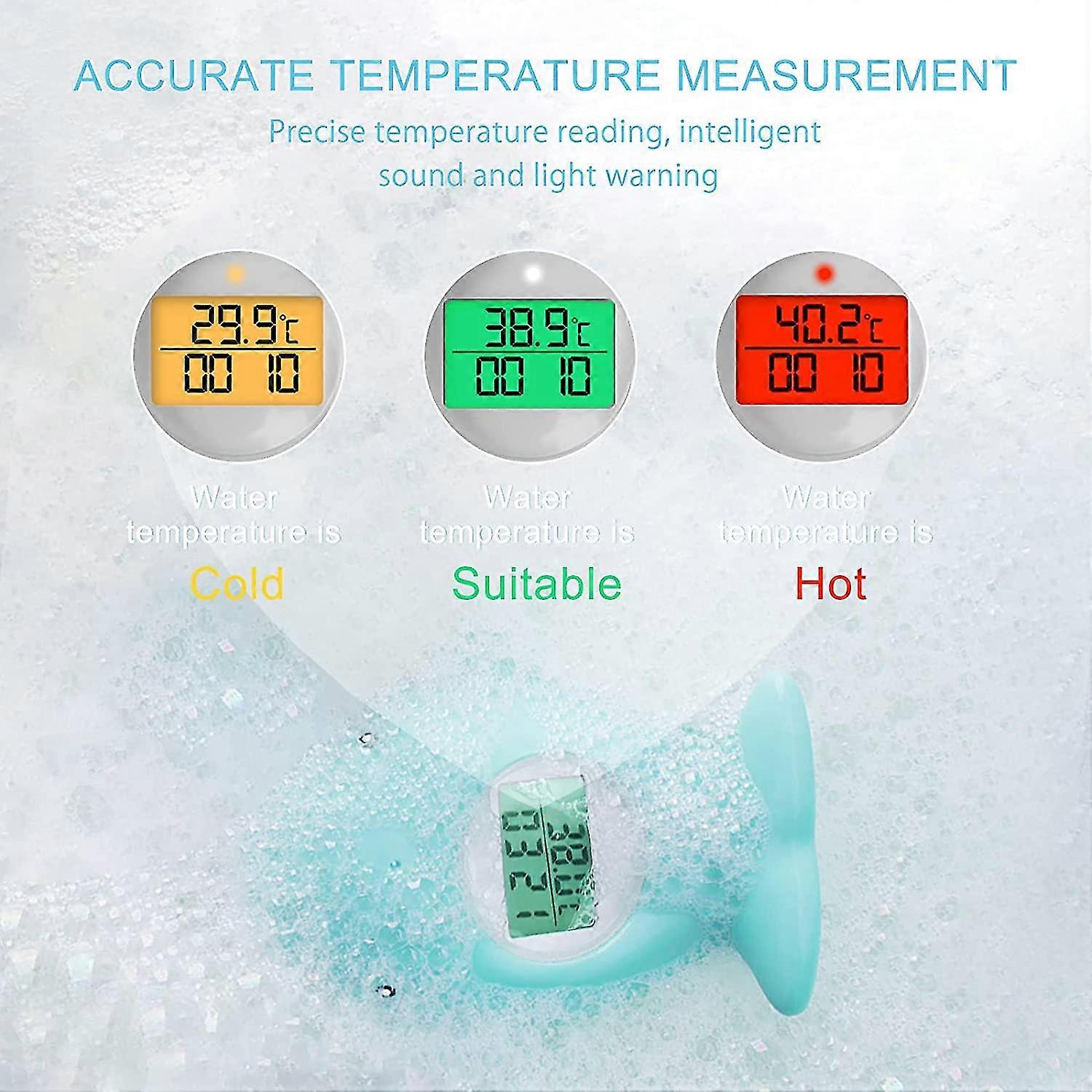 Baby Bath Thermometer,2-in-1 Digital Bath And Room Thermometer With ...