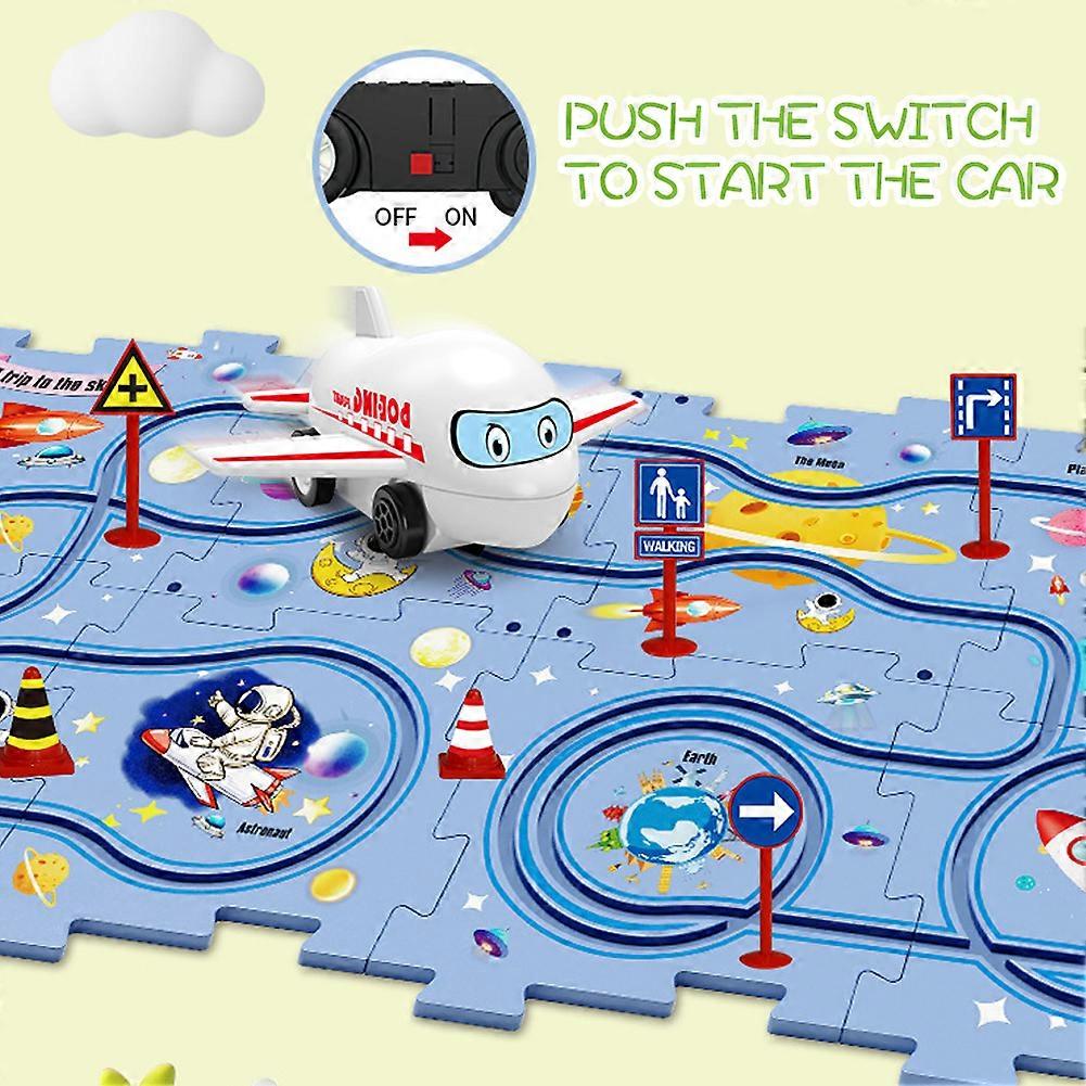 DIY Assembling Electric Track Car Toys Battery Powered Toy Vehicle and ...