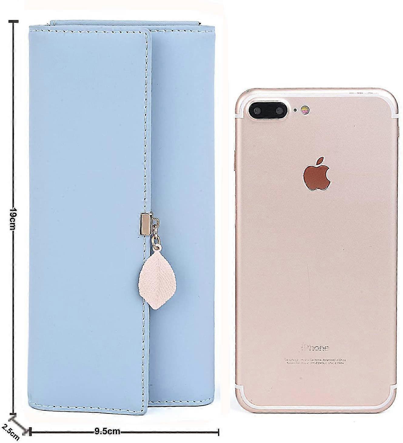 Light Blue Wallet Women Made Of Synthetic Leather | Fruugo UK