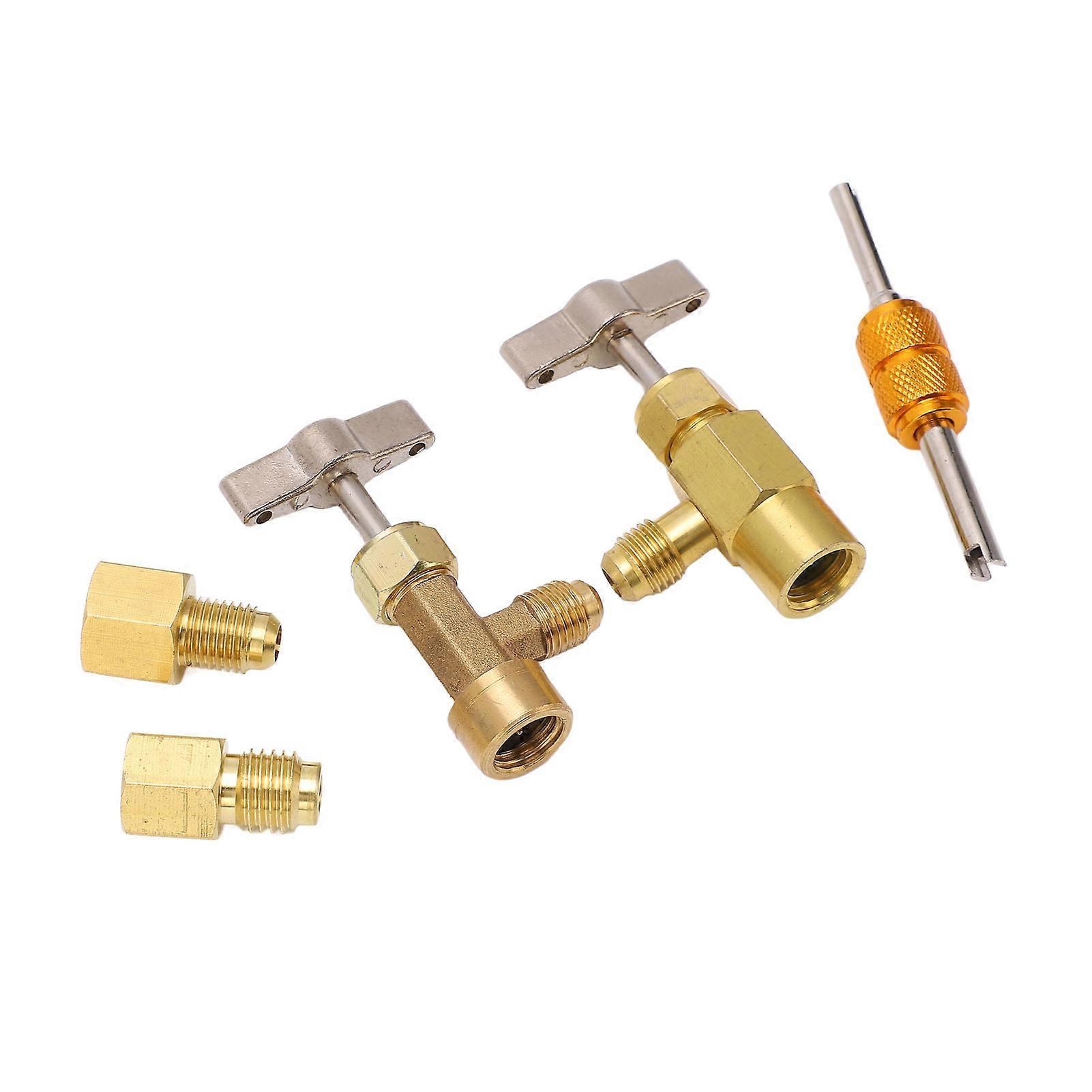 R134A Self Sealing Can Tap Valve Brass Puncture Style Dispenser Valve ...