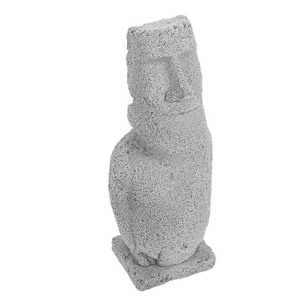 Miniature Moai Statue Home Decor Aquarium Landscaping Stone Craft ...