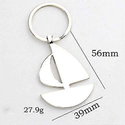 Keyring Ship Boat Sailboat Pendants Keychain Gift (silver 1pc) | Fruugo UK