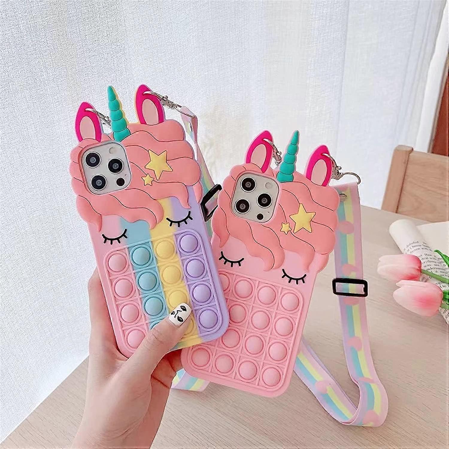 Fidget Case for iPhone 12 Mini Case - Cute Fun Funny Soft Silicone ...