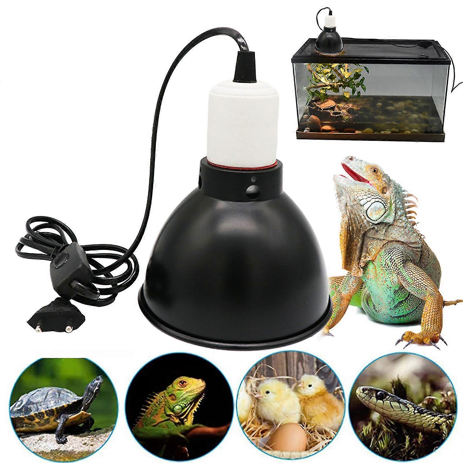 Reptile Heat Lamp Fixture Heat-Resistant Universal Easy Installation ...